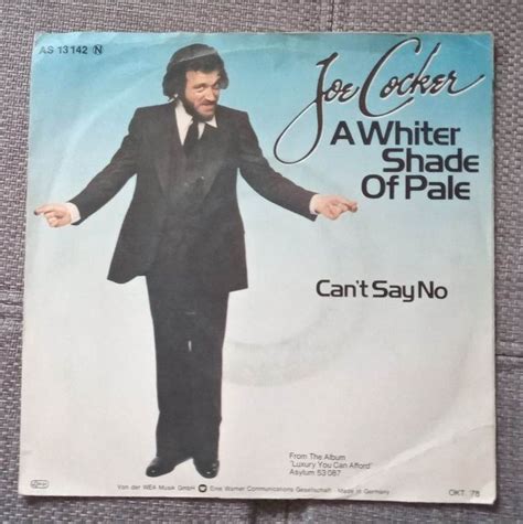 Joe Cocker A Whiter Shade Of Pale 7 Disque Vinyl 1978 Kaufen