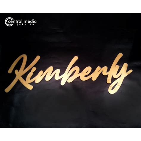 Jual Wall Signage Name Sign Kayu Custom Wooden Name 30 Cm Jakarta Pusat Central Media