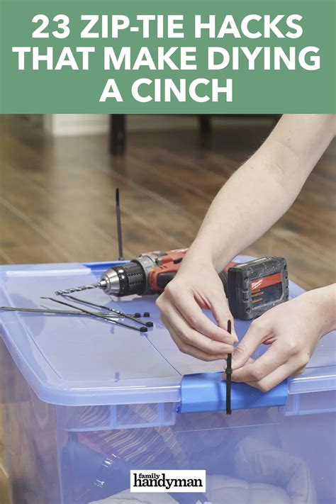 Zip Tie Hacks That Make Diying A Cinch Simple Life Hacks Organizing