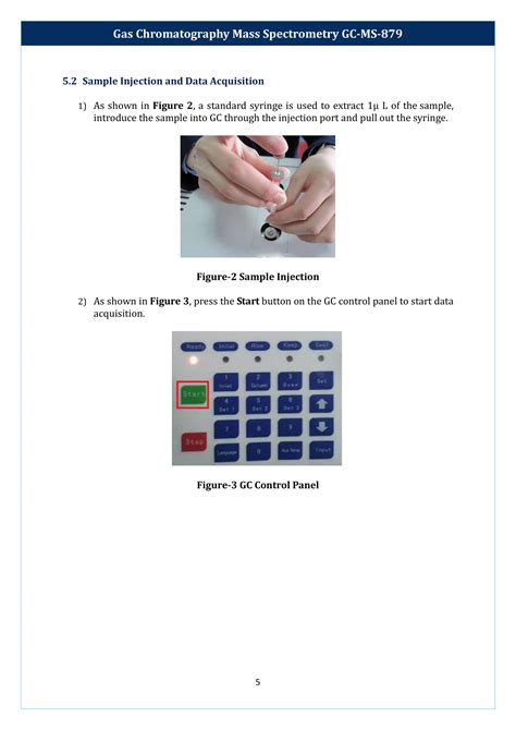 Gas Chromatography Mass Spectrometry Gc Ms 879 Operating Manual