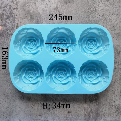 Flower Theme Silicone Chocolate Fondant Molder Resin Cake Jelly Candy