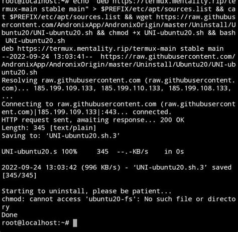 I Am Getting This Error When Trying To Uninstall Ubuntu Xfce What Can