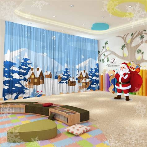 Штори для дитячого садка Зимові купити по самим низьким цінам в Україні