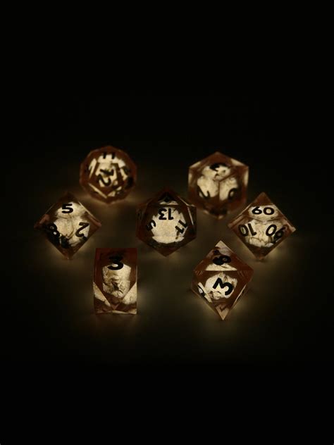 Rpg Dice Set Phosphorescent The Void Space Camp