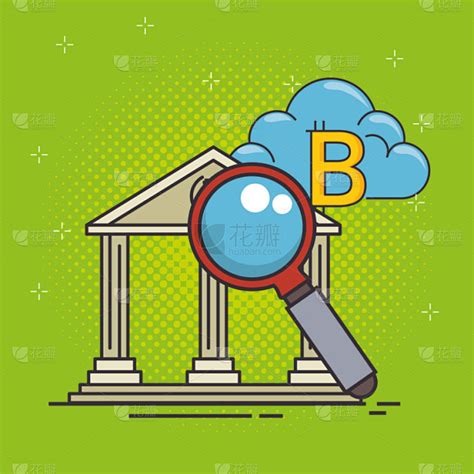 概念技术比特币区块链商务金融银行业图像矢量付款