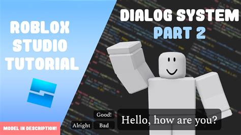 How To Make A Dialogue System Part 2 Roblox Studio 2022 Youtube