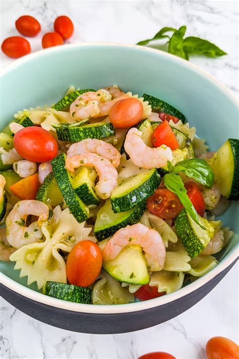 Shrimp Pasta Salad With Italian Dressing Go Cook Yummy