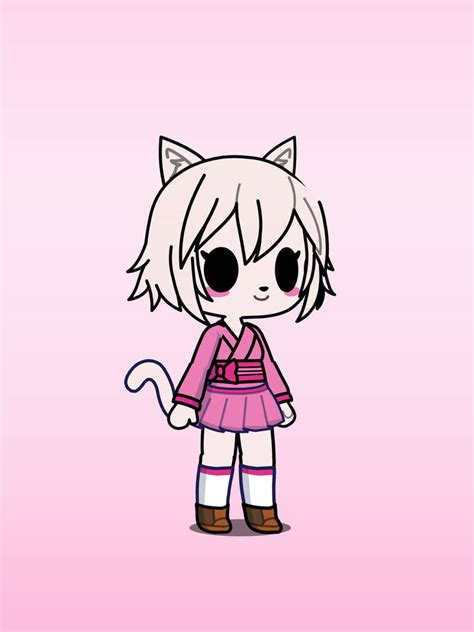 Sakura Neko in Gacha Life 2 by TuxedoNeko on DeviantArt