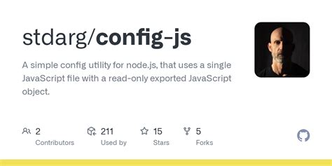 Github Stdargconfig Js A Simple Config Utility For Nodejs That