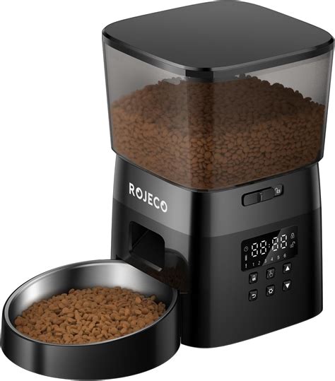 Amazon ROJECO Automatic Cat Feeders 8cup 68oz Automatic Cat Food