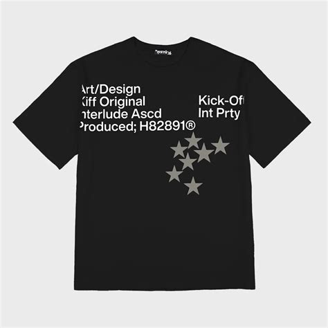 Int Prty Star Tee Black K25qb670 감도 깊은 취향 셀렉트샵 29cm