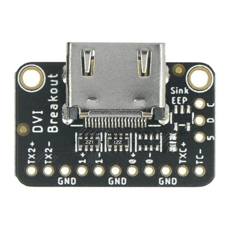 dvi breakout board adapter with hdmi dvi connector for raspberry pi