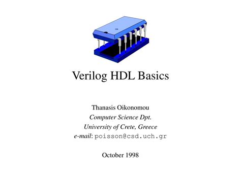 Ppt Verilog Hdl Basics Powerpoint Presentation Free Download Id4551564