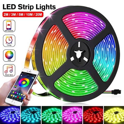 Buy Vtin M M M M M Led Strip Lights Kit Rgb Led Tape Lights For Kitchen Bedroom Sitting