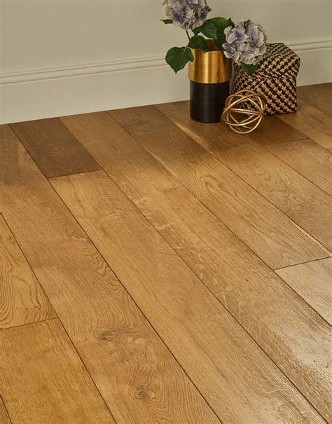 Farmhouse Golden Smoked Oak Brushed Lacquered Engineered Wood