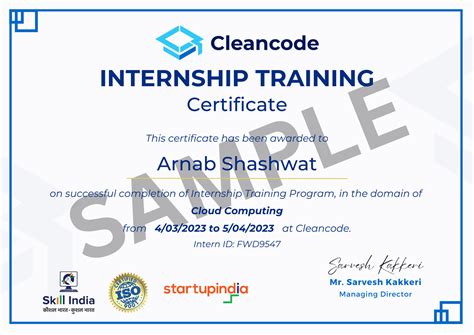 Cloud Computing Internship Program By Cleancode Fees Syllabus