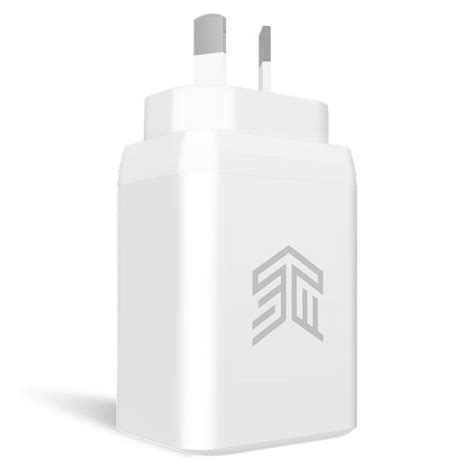 Stm Gan 35w Dual Port Usb C Power Adapter White Online Pop Phones Australia