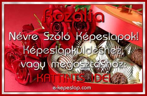 Rozália névre szóló névnapi képeslapok Képeslapok e kepeslap