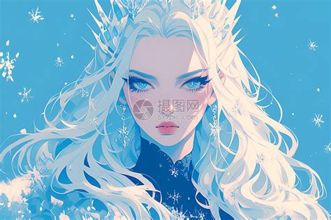 卡通冰雪女王插画图片下载 正版图片601137665 摄图网