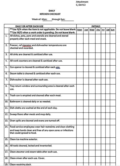 Commercial Cleaning Checklist Printable Printable Word Searches