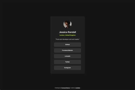 Frontend Mentor Responsive Socials Profile Using Css Flexbox And Css Clamp Coding Challenge