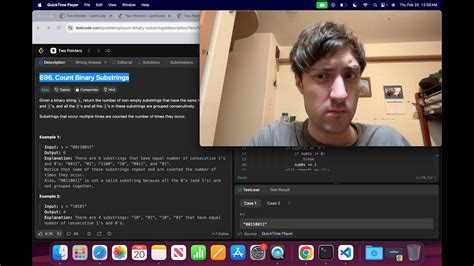 Leetcode Beginner Attempts To Solve 696 Count Binary Substrings