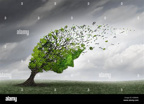 Psychological Trouble And Mental Health Adversity Crisis As A Tree
