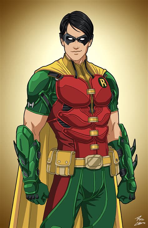 Robin Arkham Origins Classic Color Scheme By Phil Cho On Deviantart