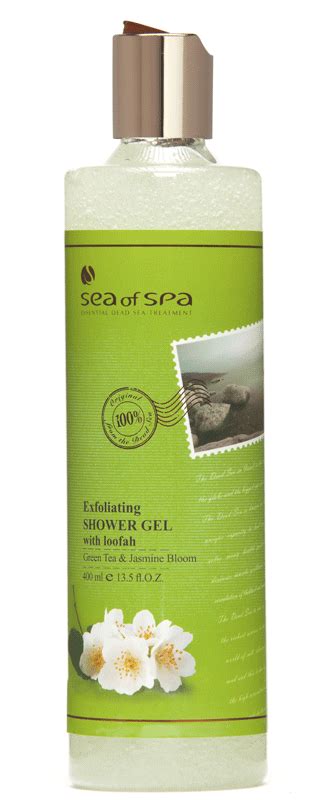 Buy Exfoliating Dead Sea Shower Gel With Loufah Seeds Various Scents