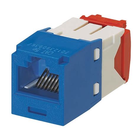 Panduit Module Cat5e Utp 8p8w Tgstyle Bu Cj5e88tgbu Zoro