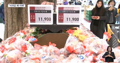 사과값 왜 이래물가 상승 둔화에도 신선식품 고공행진