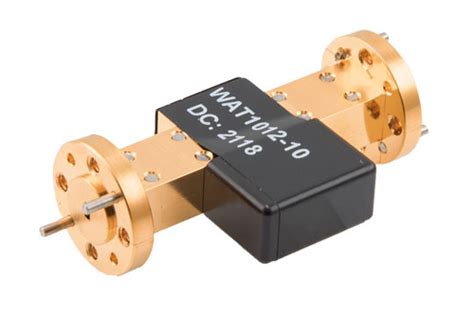 Wr 10 Waveguide Fixed Attenuator 10 Db From 75 Ghz To 110 Ghz Ug 387 U Mod Round Cover Flange