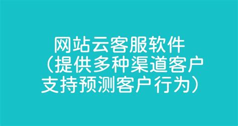 网站云客服软件（提供多种渠道客户支持预测客户行为） 智齿科技