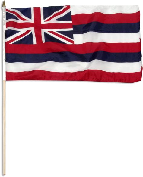 Hawaii 4 In X 6 In State Stick Flag Patio Lawn And Garden
