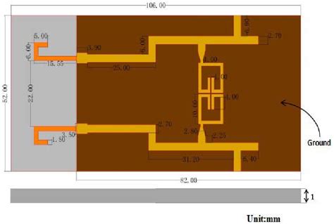 Figure 1 From Design Of Compact Microstrip Antenna Array With Decoupling Network Semantic Scholar