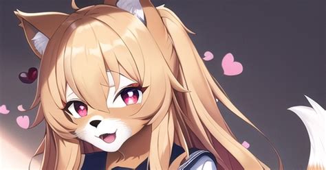ケモノ きつねさん Jk セントスaiイラストのイラスト Pixiv