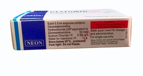 Dexmedetomidine Injection Usp 50 Mcg At Rs 100piece In Ahmedabad Id