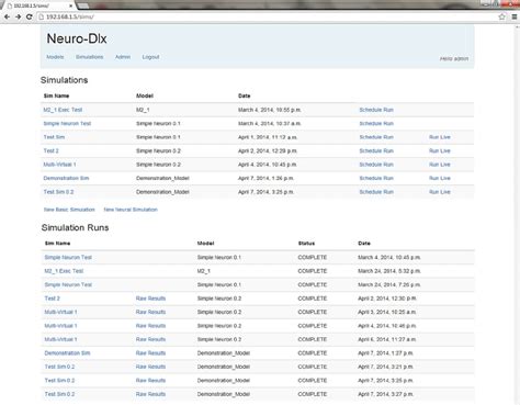 Simulation Definitions And Instances List Ui Download Scientific Diagram