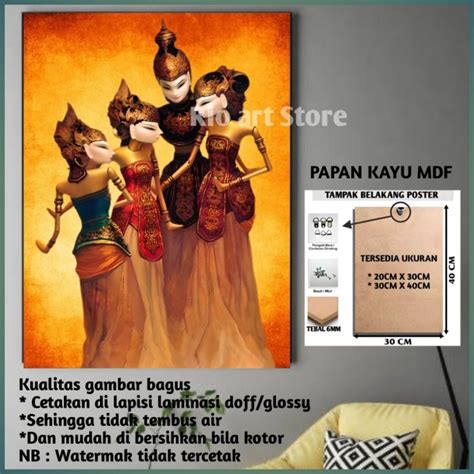 Jual Hiasan Dinding Poster Wayang Golek Untuk Walldekor Atau Dekorasi Dinding Shopee Indonesia