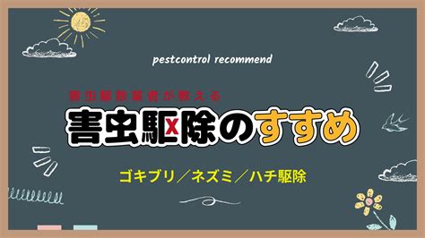 害虫・害獣について専門駆除業者がご紹介