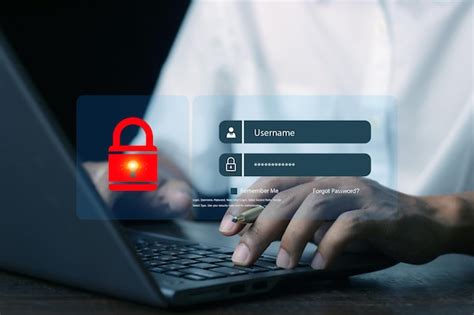 Premium Photo Cyber Security And Security Password Login Online
