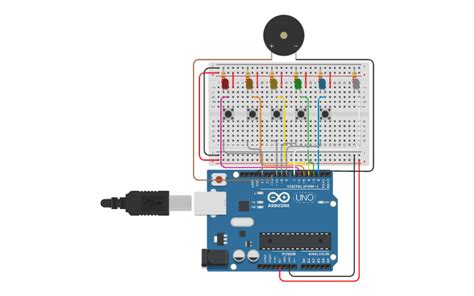 Circuit Design Memory Game Tinkercad