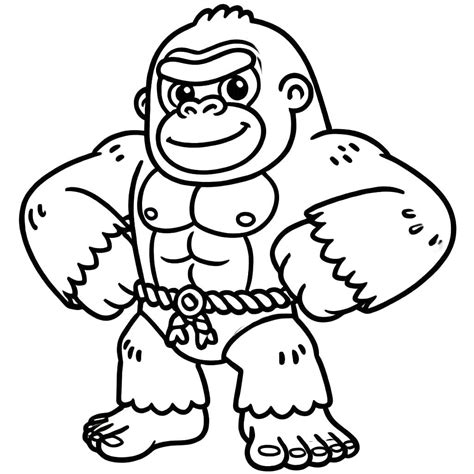 Coloriage King Kong à Imprimer Et Dessin