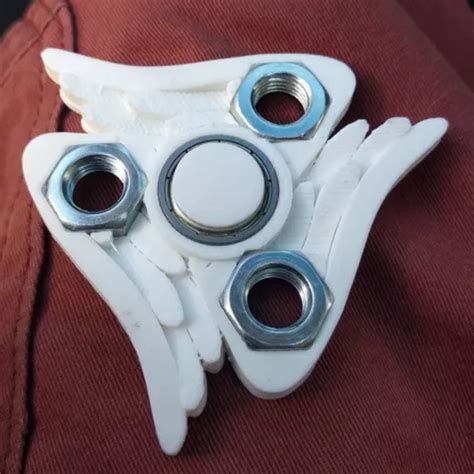 Download Free Stl File Winged Fidget Spinner • 3d Print Model ・ Cults