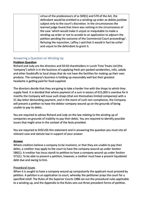 Company Law March 2024 Fe1 Revision Booklet With Script Etsy