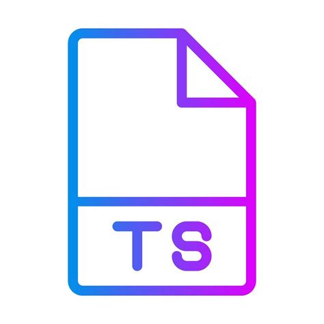 Ts File Type Document Gradient Icons For All Your Programming Needs