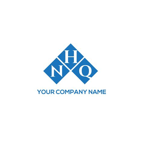 Nhq Letter Logo Design On White Background Nhq Creative Initials