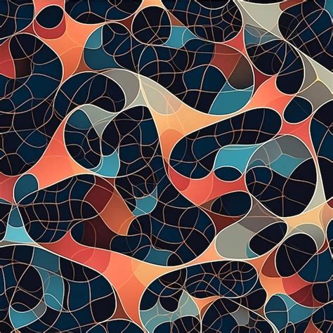 Premium Photo Design Pattern With Interesting Nonlinear Nonlocal Generated Ai