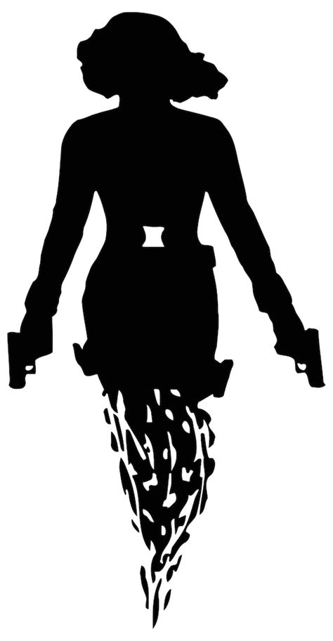 Black Widow Avengers Silhouette