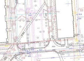 Mapa do celów projektowych Warszawa Radom i Płock GEOcube Usługi Geodezyjne